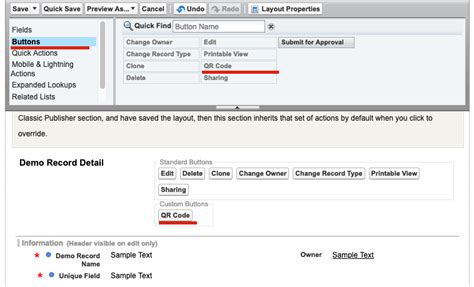 salesforce codes display barcode in salesforce record detail view as a