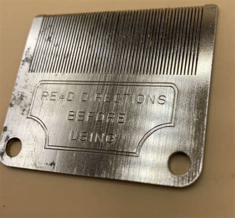 Vintage Medical Derbac Metal Lice Comb 4567784769