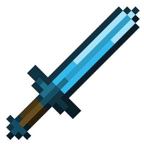I Redid The Diamond Sword Texture But With The Pixels Going Diagonally Instead Of Straight R