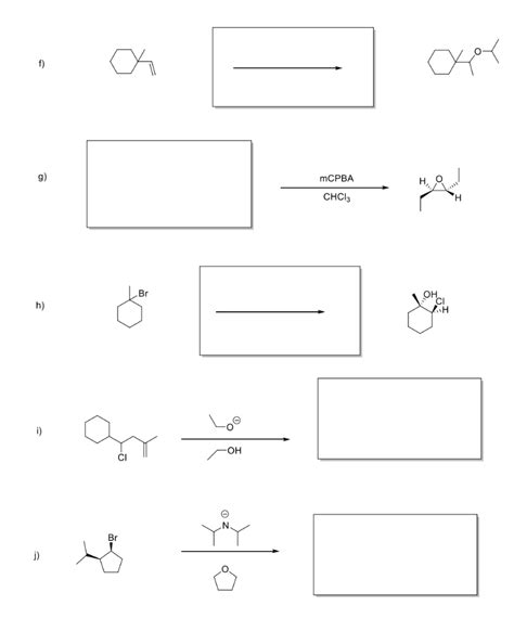 solved fill in the missing reactants reagents or products