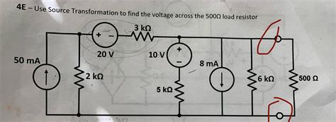 solved 4e ﻿use source transformation to find the voltage