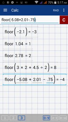 Greatest Integer Is The Floor Function Graphing Calculator By Mathlab User Manual
