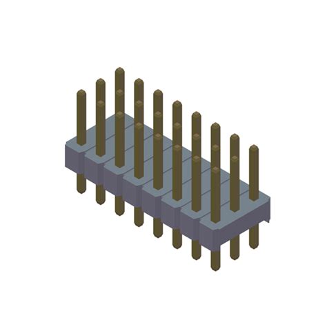 Triple Row Solder Pin Pin Header Connector From China Manufacturer