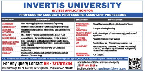 Invertis University Facultyplus