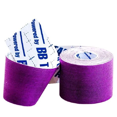 Характеристики Кинезио тейп BBTape ICE 5см х 5м фиолетовый (тейп для ...