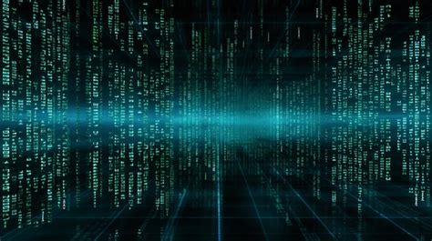 Premium Photo A Background Filled With Flowing Binary Code Creating A Matrixlike Visual Inspired