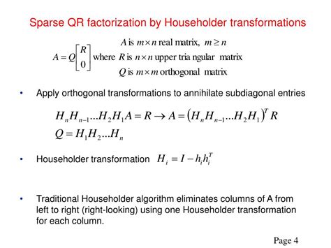 Ppt Similarities In The Structure Prediction Of Sparse Qr