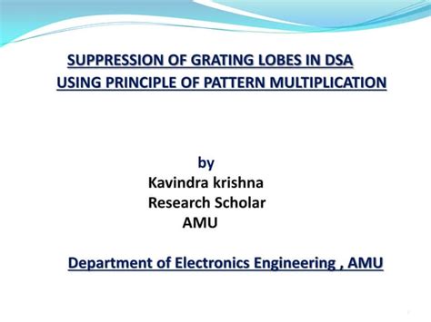 Suppression Of Grating Lobes Pdf