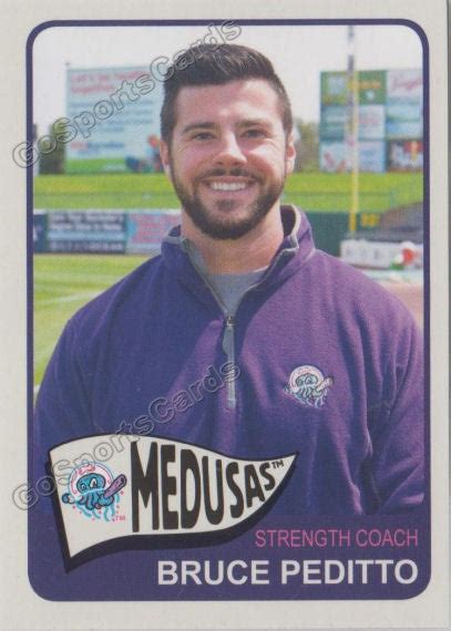 2019 Medusas De Lakewood Blueclaws Bruce Peditto Go Sports Cards