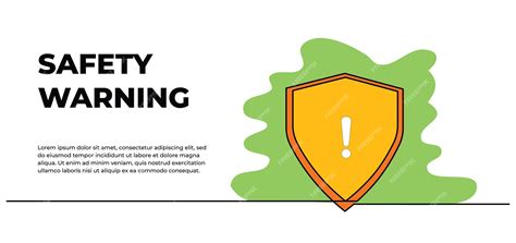 Premium Vector Safety Warning Symbol Vector Illustration Business Concept Design