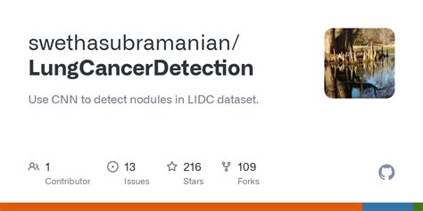 GitHub Swethasubramanian LungCancerDetection Use CNN To Detect Nodules In LIDC Dataset