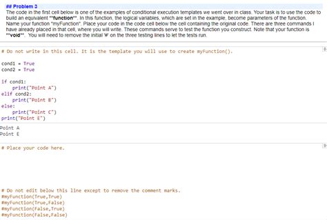 Solved Problem 3 The Code In The First Cell Below Is Chegg Com