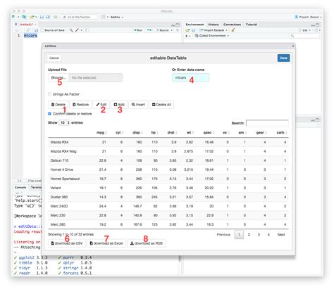 Package EditData An RStudio Addin For Editing A Data Frame