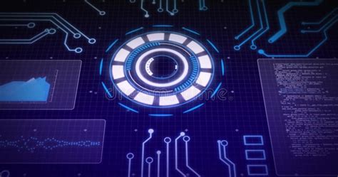 Image Of Scope Scanning With Data Processing Over Computer Circuit