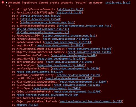 Typescript Issue Uncaught Typeerror Cannot Create Property Return On Number 1 · Issue