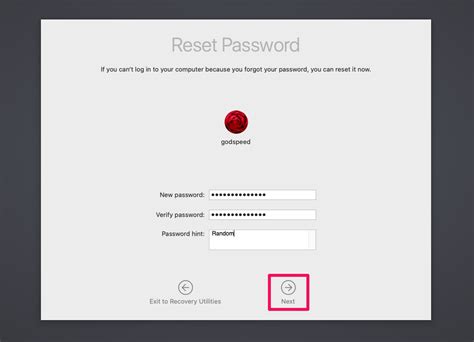how to reset macos password with terminal