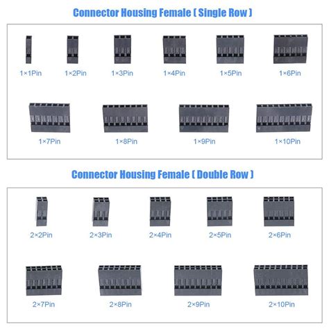 Dupont 2 4 Pin Female Header With Female Crimp Pins 2 54mm Pitch Pack Of 5 Roboticsdna
