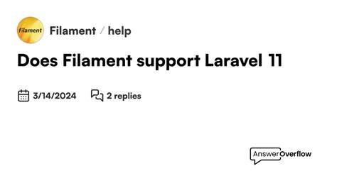 Does Filament Support Laravel 11 Filament