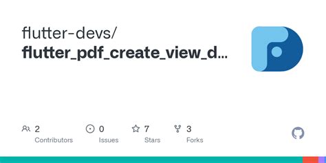 Github Flutter Devs Flutter Pdf Create View Demo