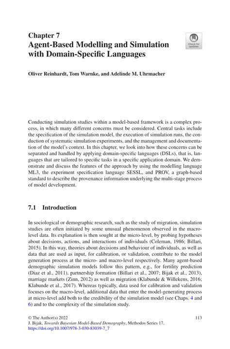 pdf agent based modelling and simulation with domain specific languages