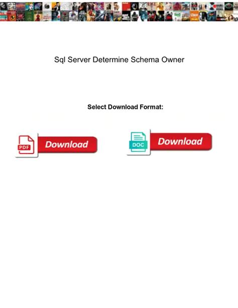Sql Server Determine Schema Owner Docslib