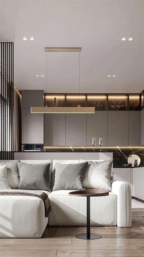 Лаконичный дизайн квартиры с четкими формами дизайнквартиры дизайнинтерьера