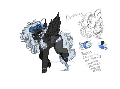 Mlp Oc Darkwing Reference By Pinochimobacon On Deviantart