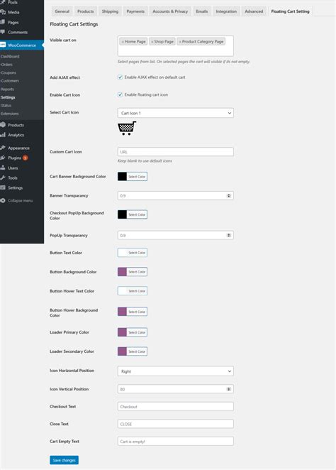 Floating Cart For Woocommerce Documentation Woocommerce