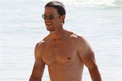 Mark Wahlberg Shows Off His Ripped Physique With Wife Rhea Durham On