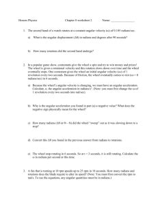 Linear Angular Velocity Worksheet Practice Problems