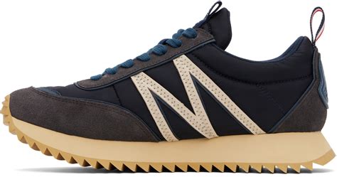 Moncler Navy Pacey Suede Sneakers Moncler