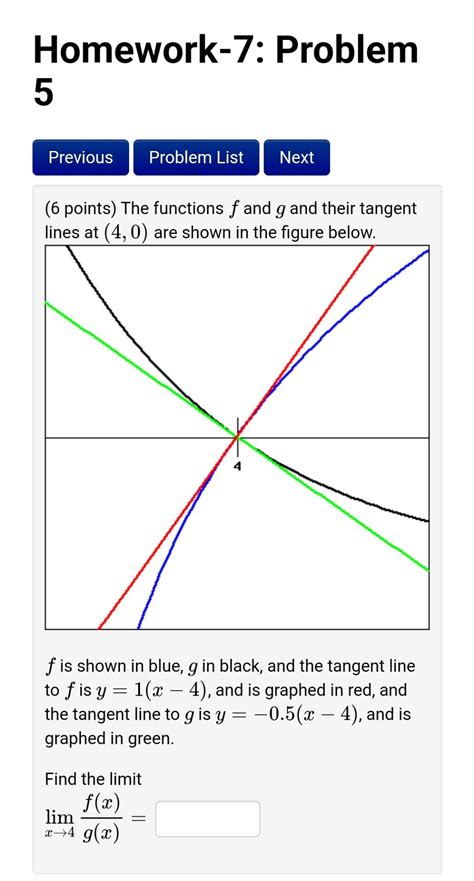Solved Homework 7 Problem 5 6 Points The Functions F And