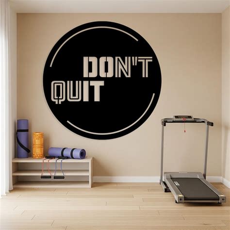 Dont Quit Metal Gym Sign Motivational Quotes For Home Gym Sign