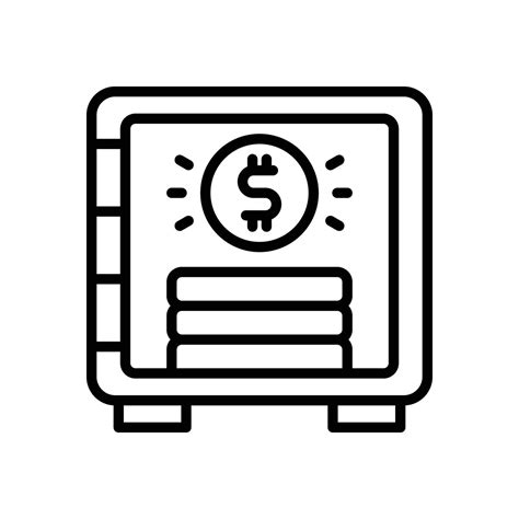 Safe Box Line Icon Vector Icon For Your Website Mobile Presentation And Logo Design