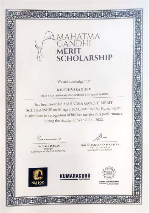 Kirthivasan M V On Linkedin I Feel Immense Pleasure To Get Mgm Award For The Year 2021 22