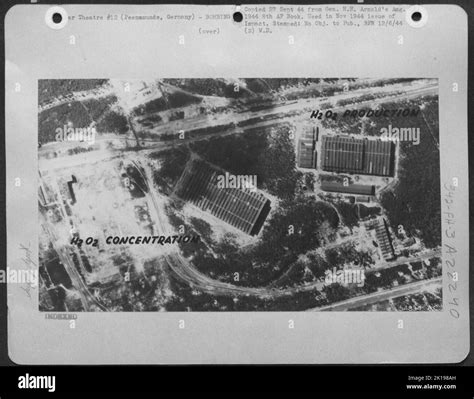 Peenemunde Germany Electrolytic Plant Before Bombing Photograph Was Taken On 4 August 1944