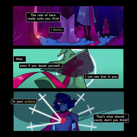 Deltarune Prophecy Lancer Quotes Deltarune Ralsei X Kris Comic