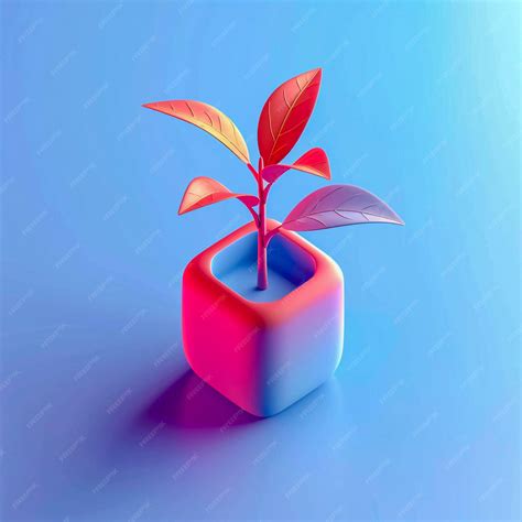 Premium Photo Abstract Surrealistic Future Flowers Composition Generative Ai