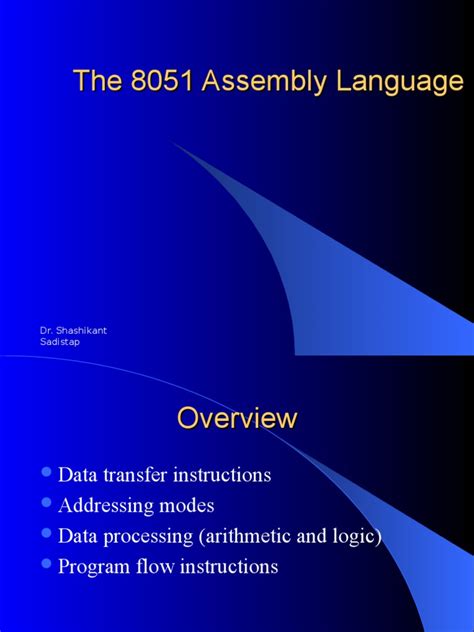 the 8051 assembly language pdf byte pointer computer programming