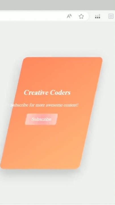 create a stunning 3d card effect using html css and javascript