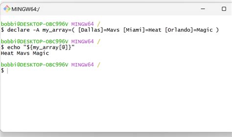 Bash How To Iterate Over Associative Array Collecting Wisdom
