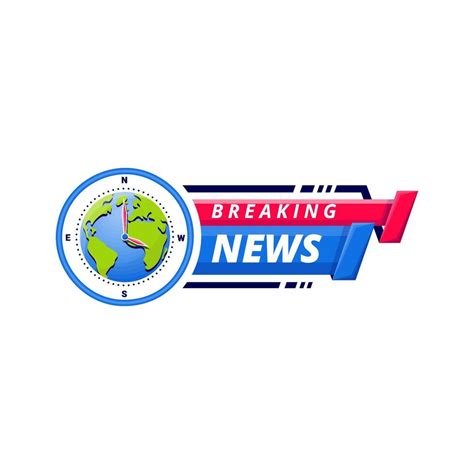 Breaking News Logo With Globe And Arrow 49773031 Vector Art At Vecteezy