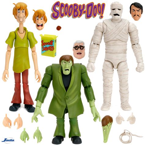 Action Figures Scooby Doo 1 12 Jada Toys Salsicha Creeper E Múmia De
