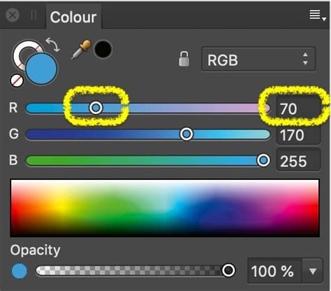 Rgb By Numbers 70 170 255 Desktop Questions MacOS And Windows Affinity Forum