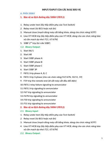 Input Ouput Cua Cac Role Bao Ve Pdf