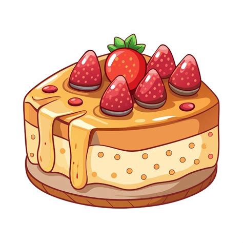 Design De Gâteau Au Fromage Vecteur Graphique Alimentaire Vecteur Premium Généré à Base Dia