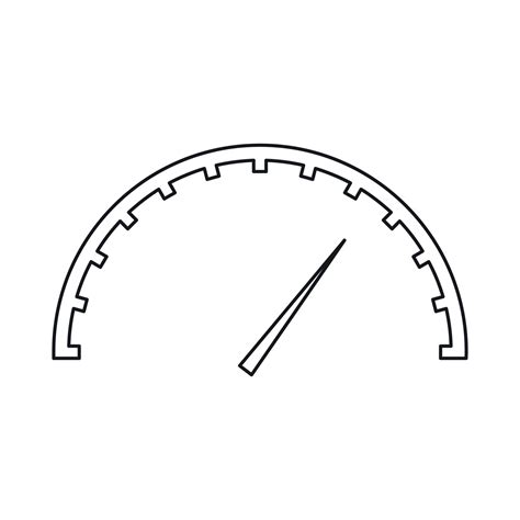 Speedometer Icon Outline Style 14487038 Vector Art At Vecteezy
