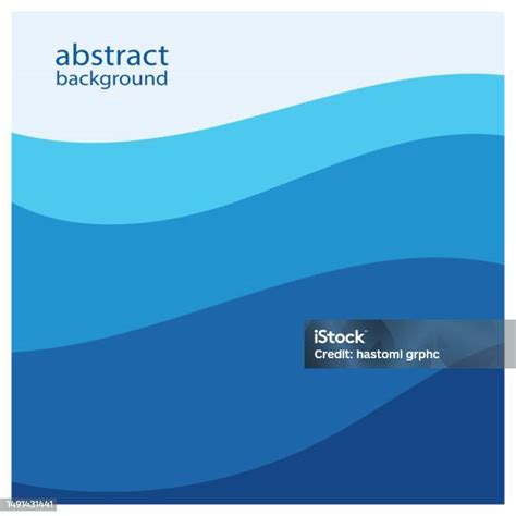 파란색 벡터 조합이 있는 추상적인 해변 파도 배경 디자인 책 표지 벽지 수영장 해양 호수에 대한 컨셉 디자인 0명에 대한 스톡 벡터 아트 및 기타 이미지 Istock