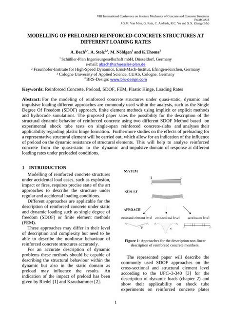 Pdf Modelling Of Preloaded Reinforced Concrete Structures · Pdf
