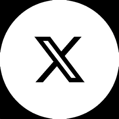 Download X Social Media White Round Icon Free Freepngimg